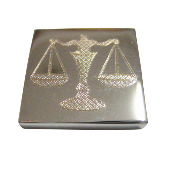 Kiola Designs | Other | Silver Toned Etched Scale Of Justice Magnet ...
